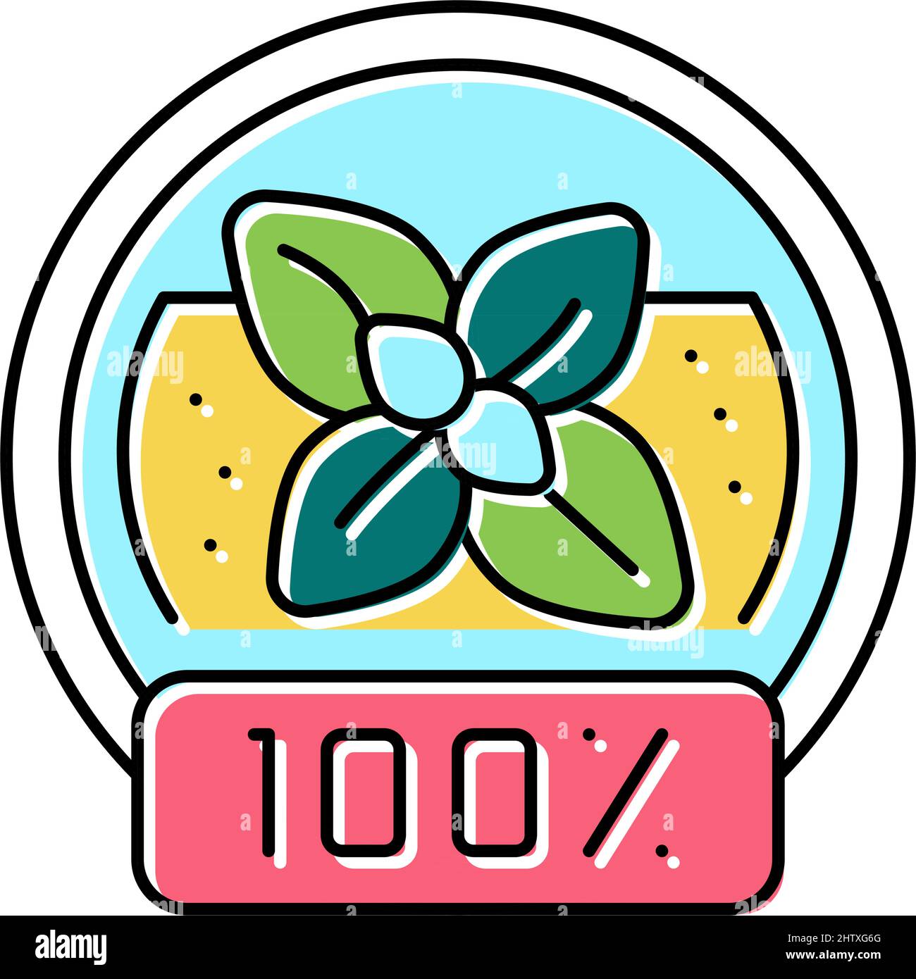 natural cosmetic color icon vector illustration Stock Vector Image ...