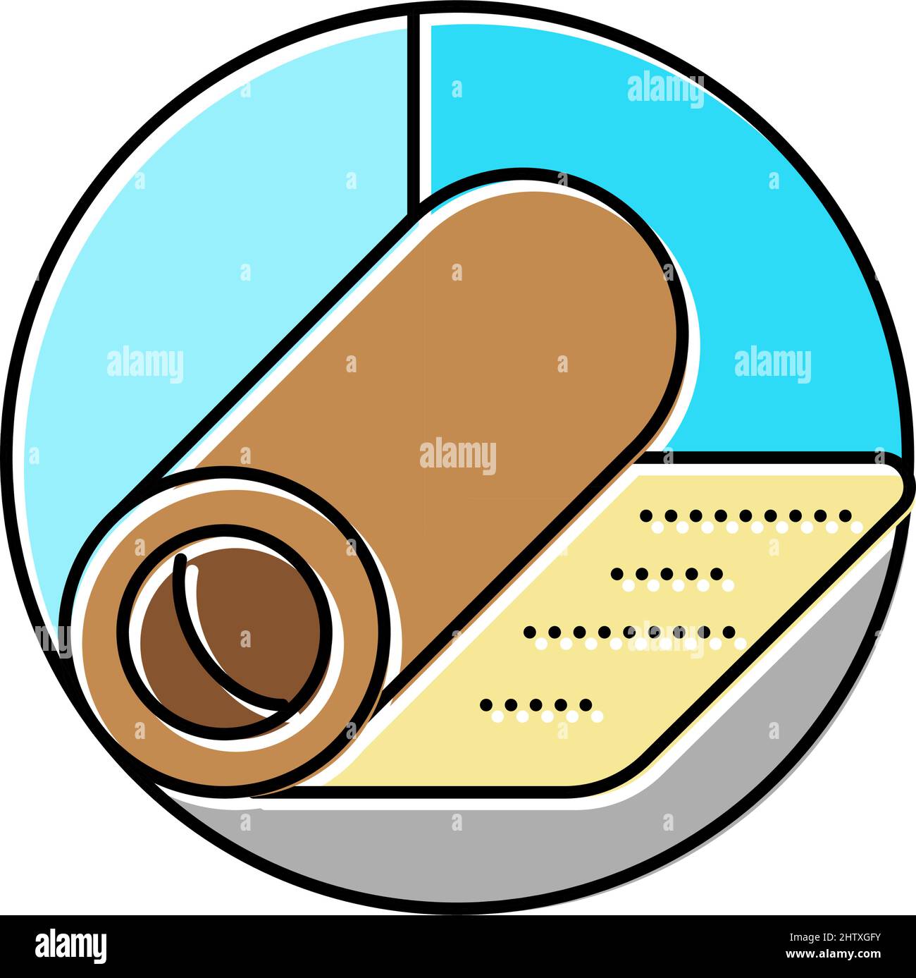 underlay for parquet board color icon vector illustration Stock Vector ...