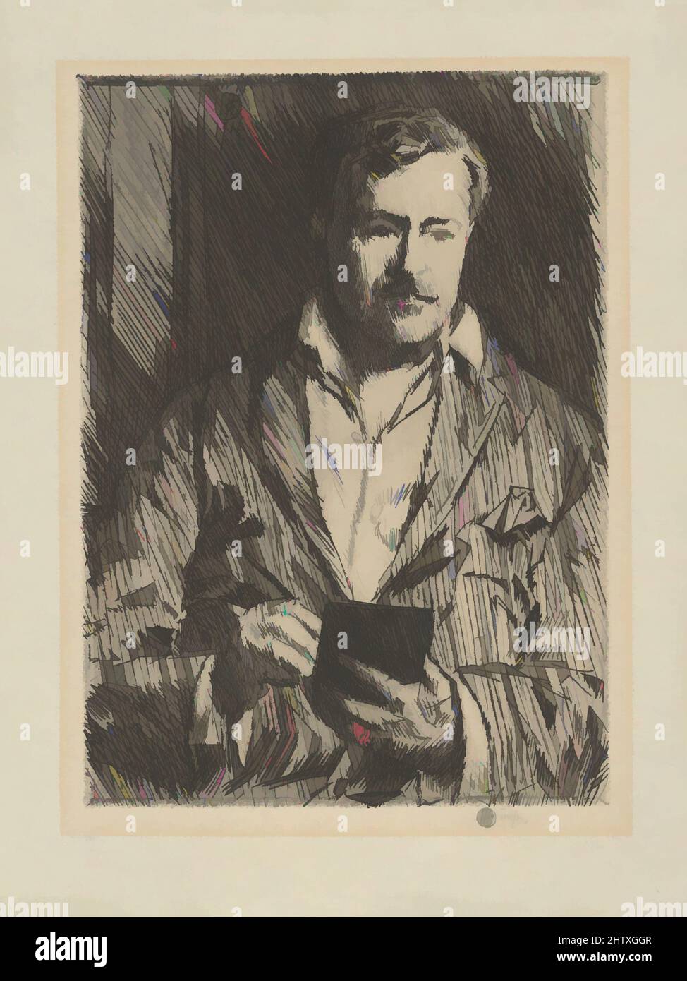 Art inspired by C.H. Etching, 1916, Etching with plate tone, Plate: 5 1 ...