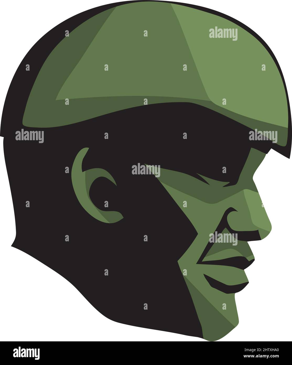 soldier profile character Stock Vector Image & Art - Alamy