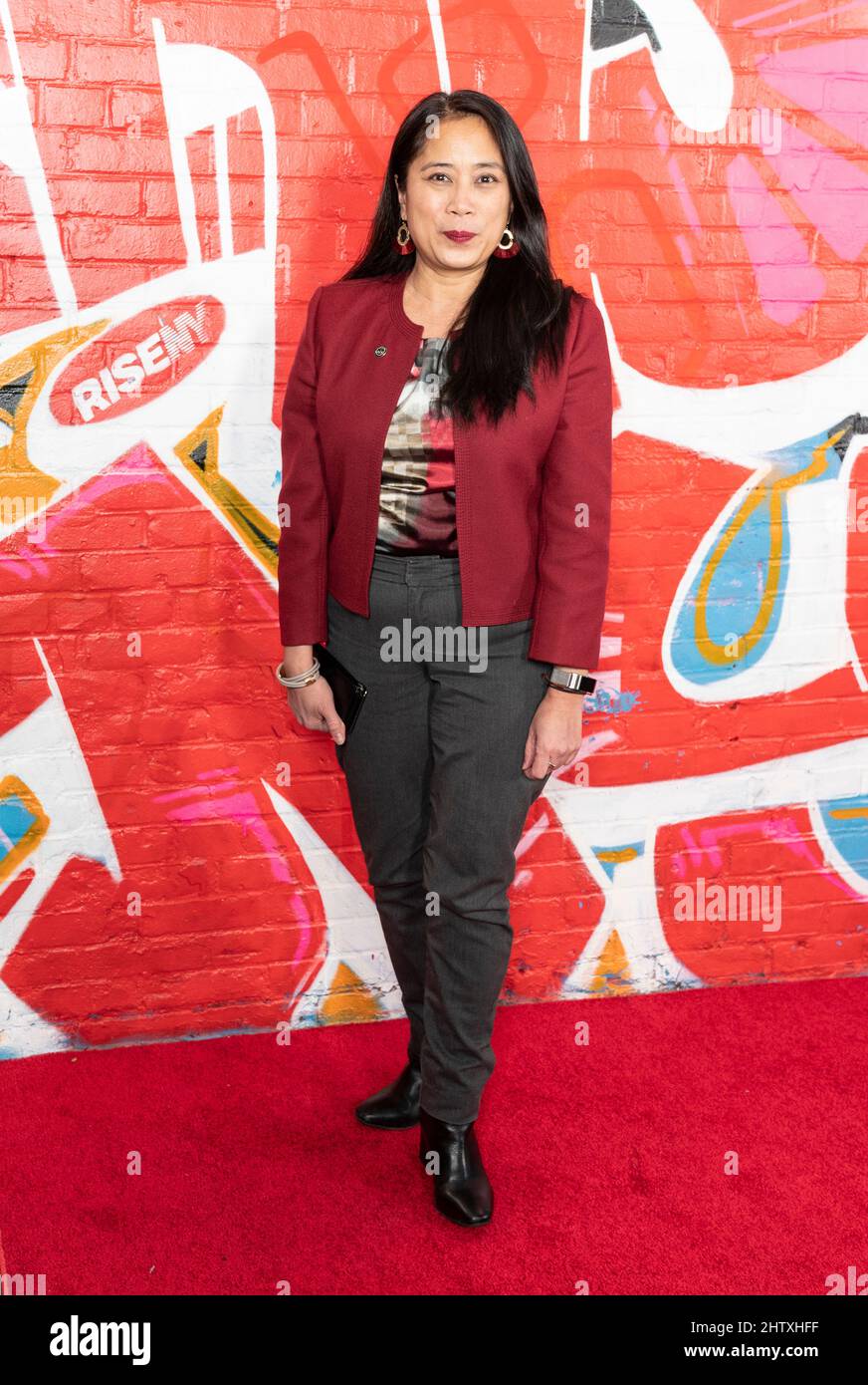 New York, NY - March 2, 2022: Anne del Castillo attends grand opening ...