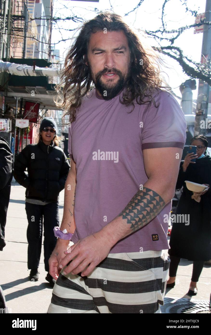 New York, NY, USA. 02nd Mar, 2022. Jason Momoa seen in New York City on ...