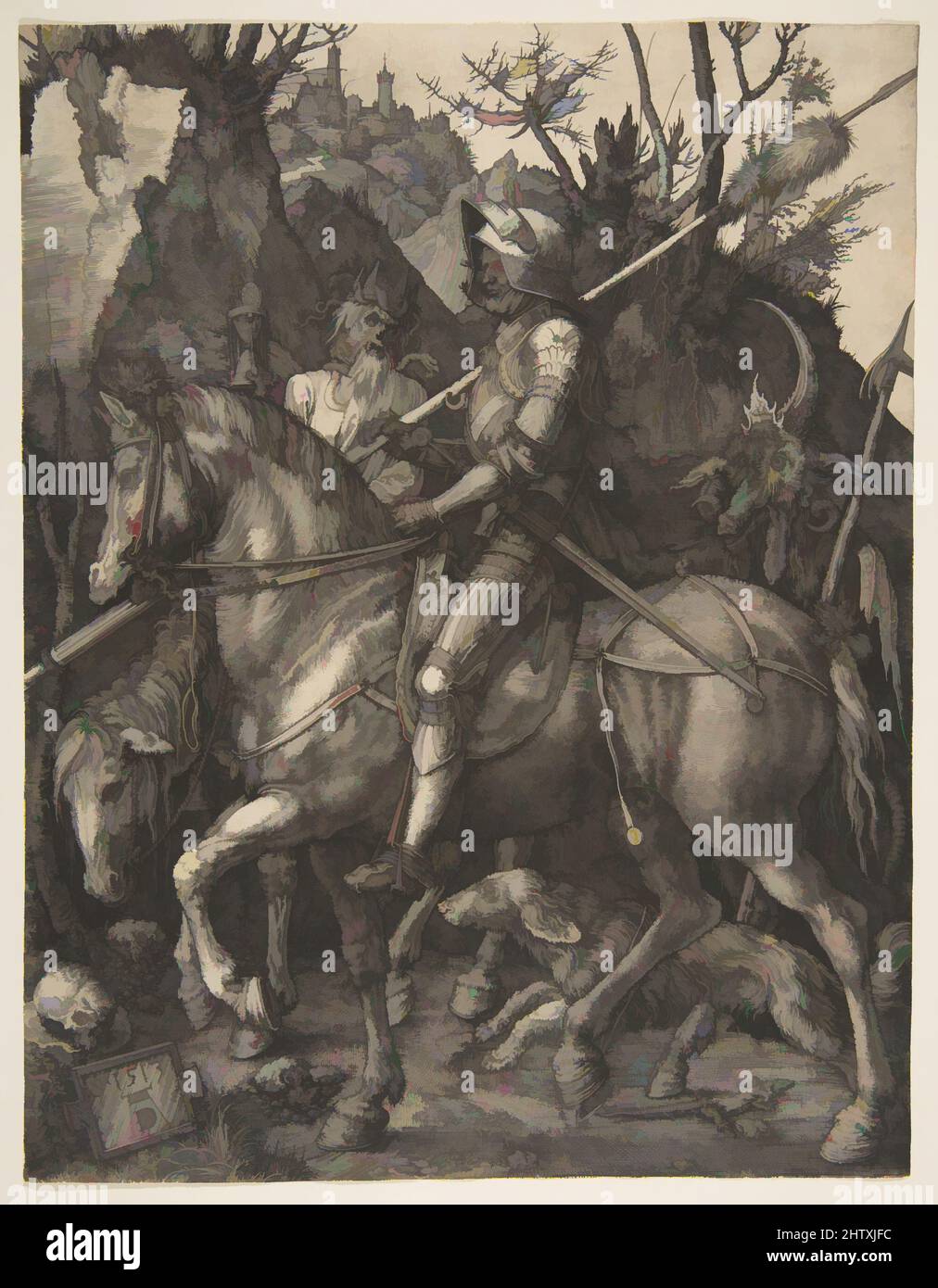 Art inspired by Knight, Death, and the Devil, 1513, Engraving, sheet: 9 ...