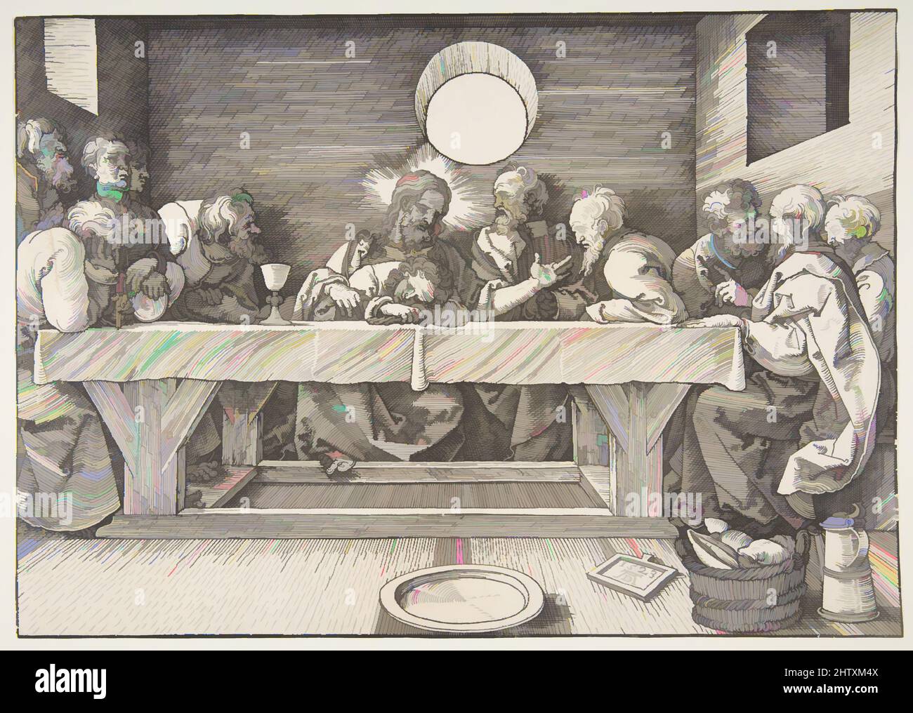 Art inspired by The Last Supper, 1523, Woodcut, sheet: 8 7/16 x 11 7/8 ...