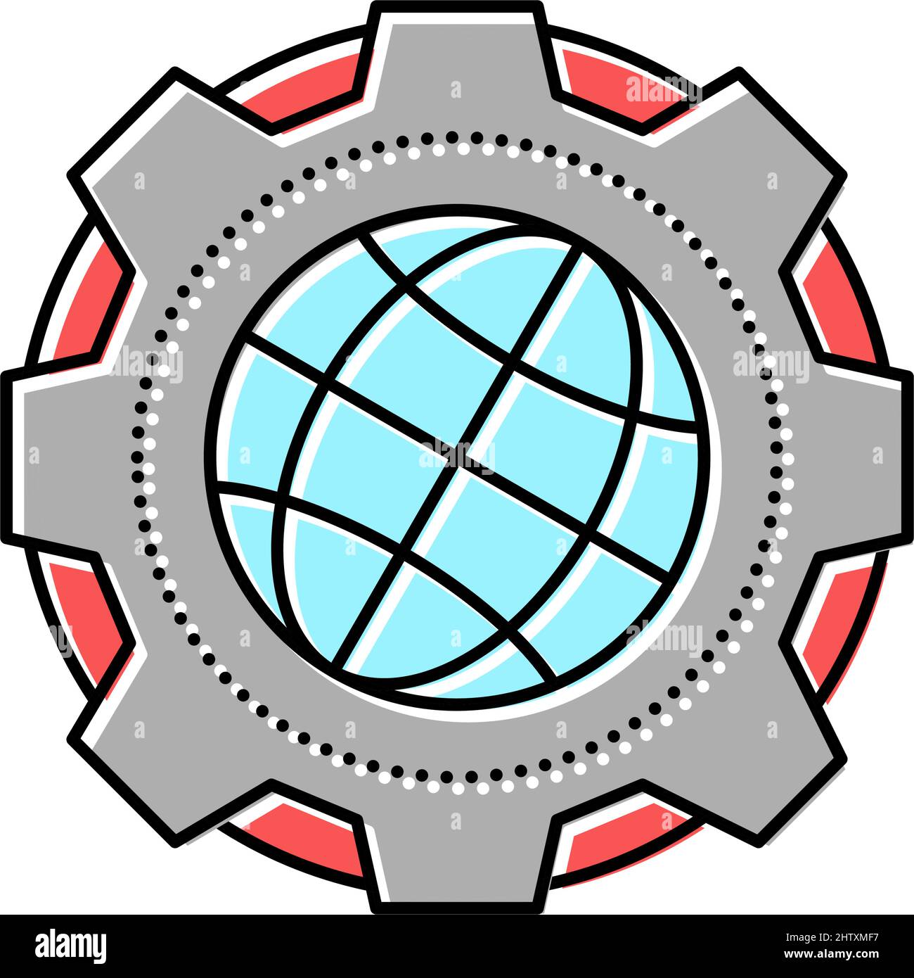 earth geology research color icon vector illustration Stock Vector ...