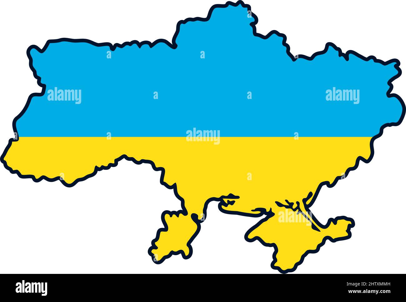 map and ukraine flag Stock Vector Image & Art - Alamy