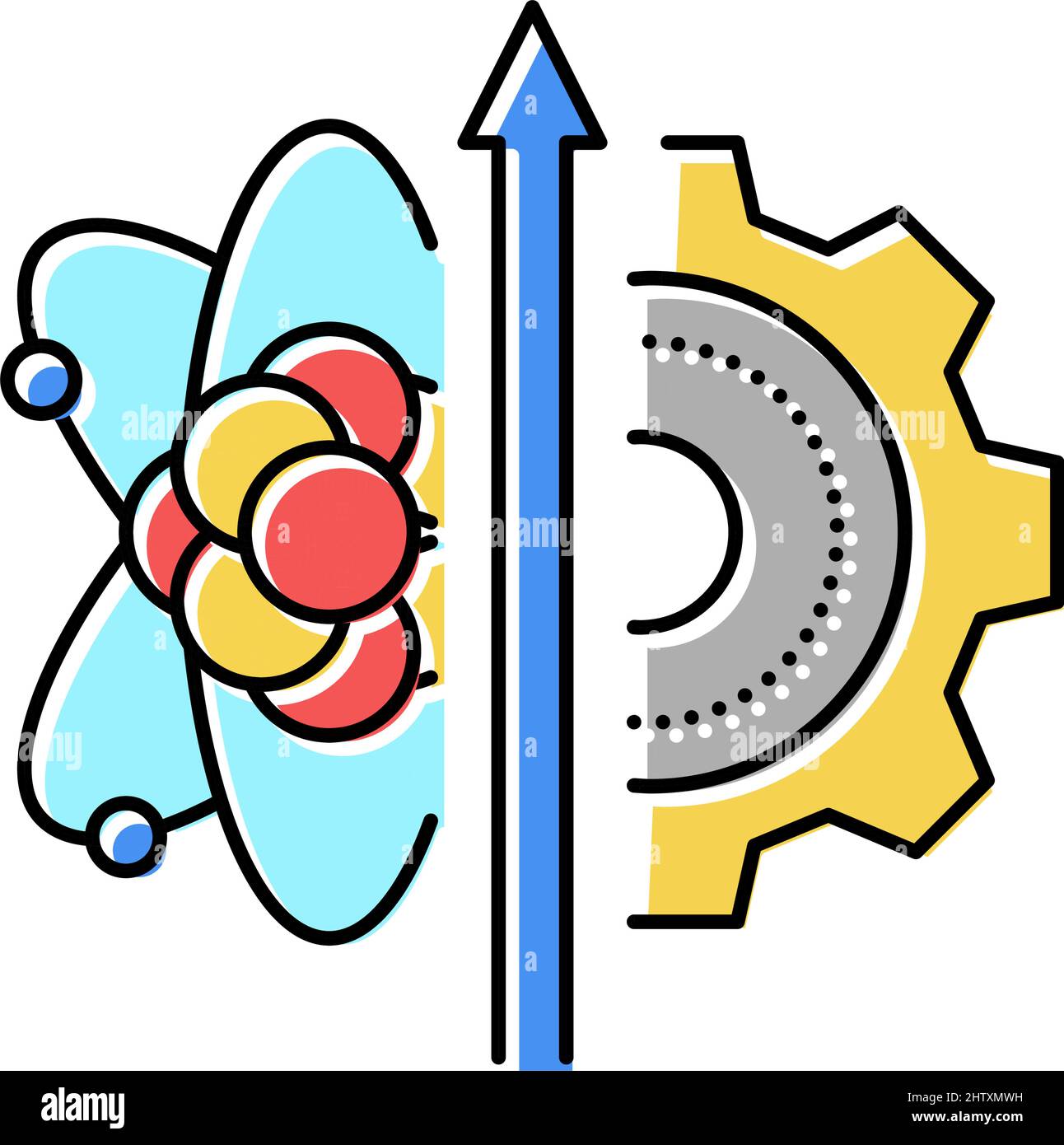 biology genetic process color icon vector illustration Stock Vector ...