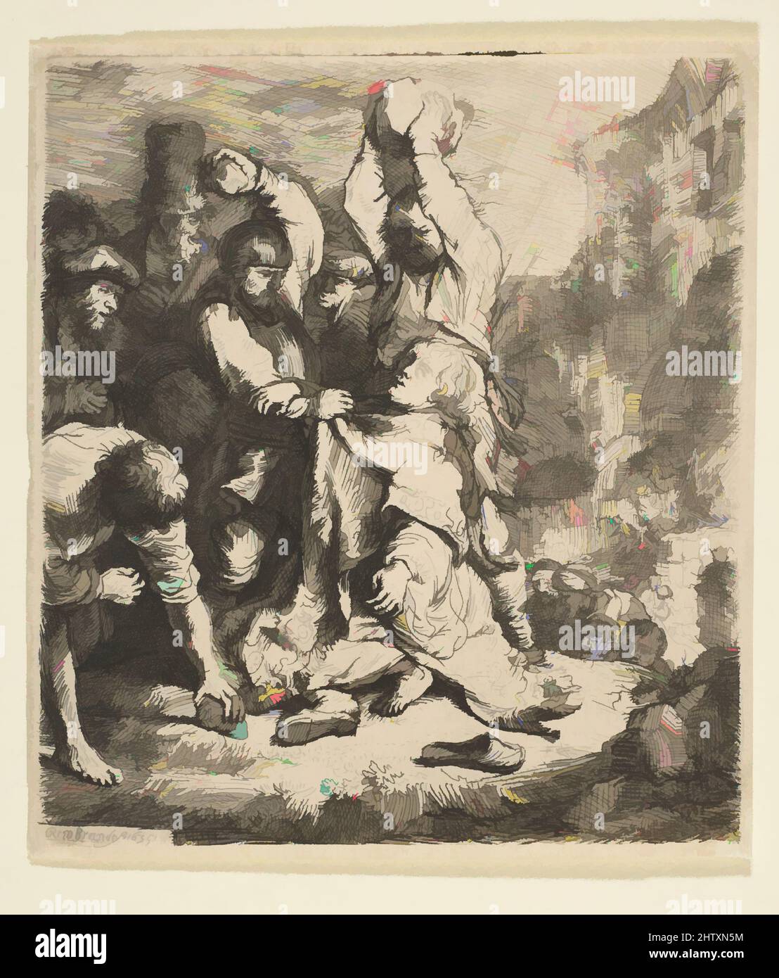 Art inspired by The Stoning of St. Stephen, 1635, Etching, Prints ...