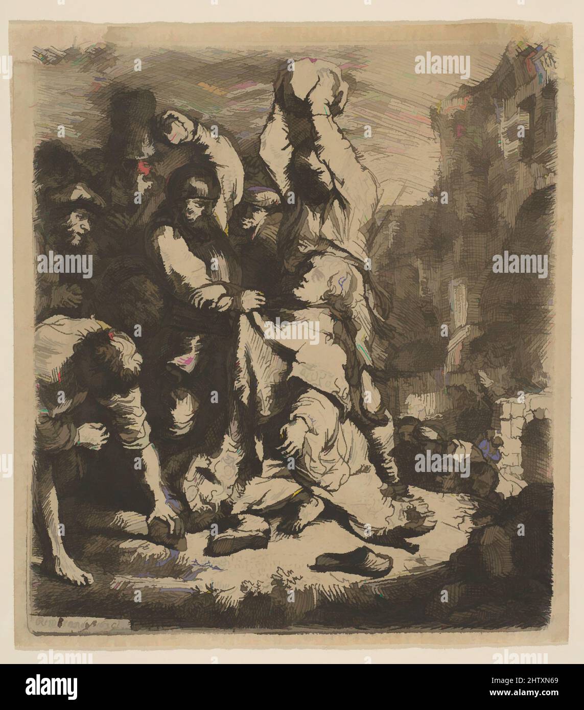 Art inspired by The Stoning of St. Stephen, 1635, Etching, Prints ...