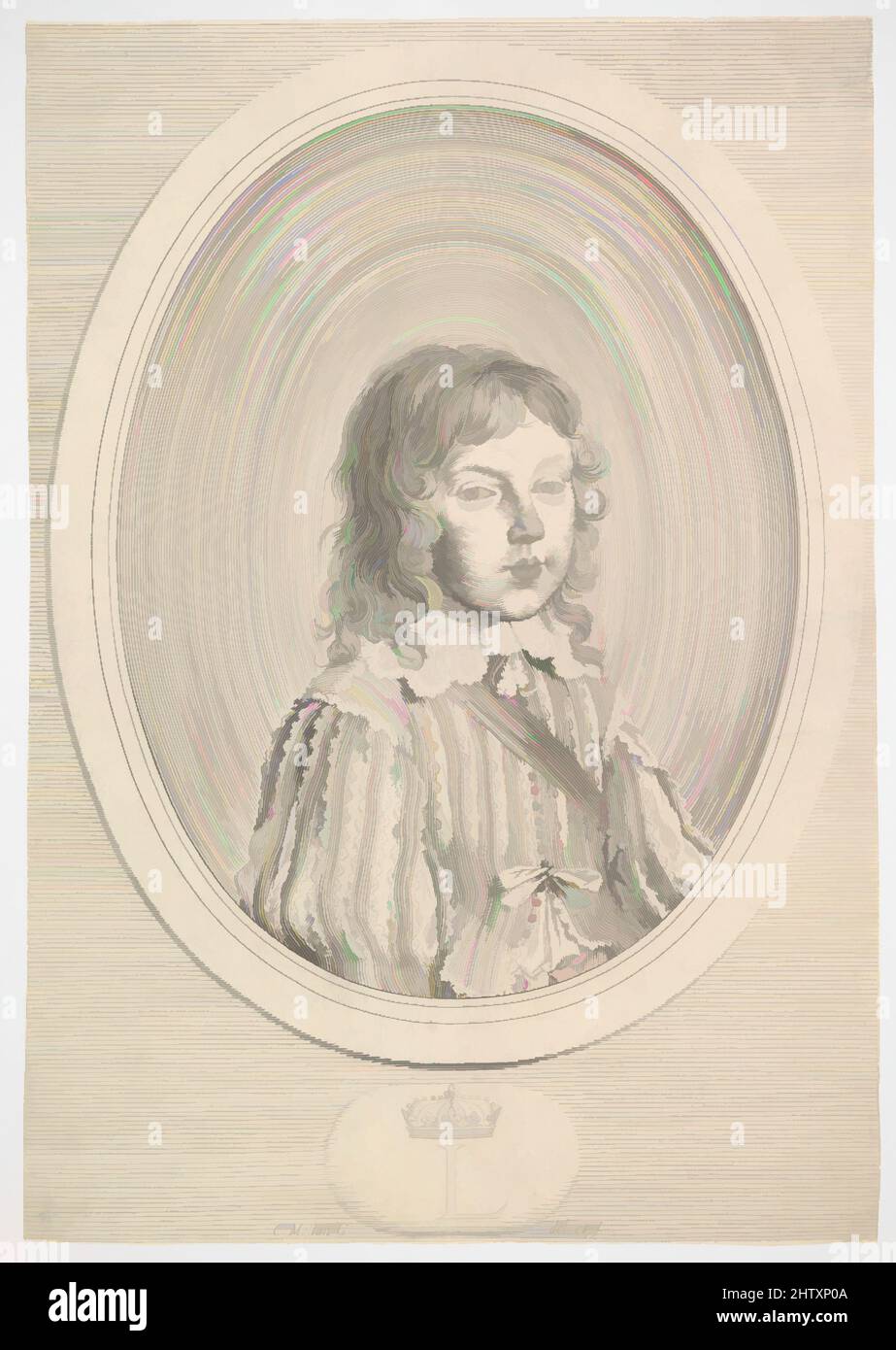 Art inspired by Louis XIV as a Child, Engraving, sheet: 13 9/16 x 9 1/2 ...