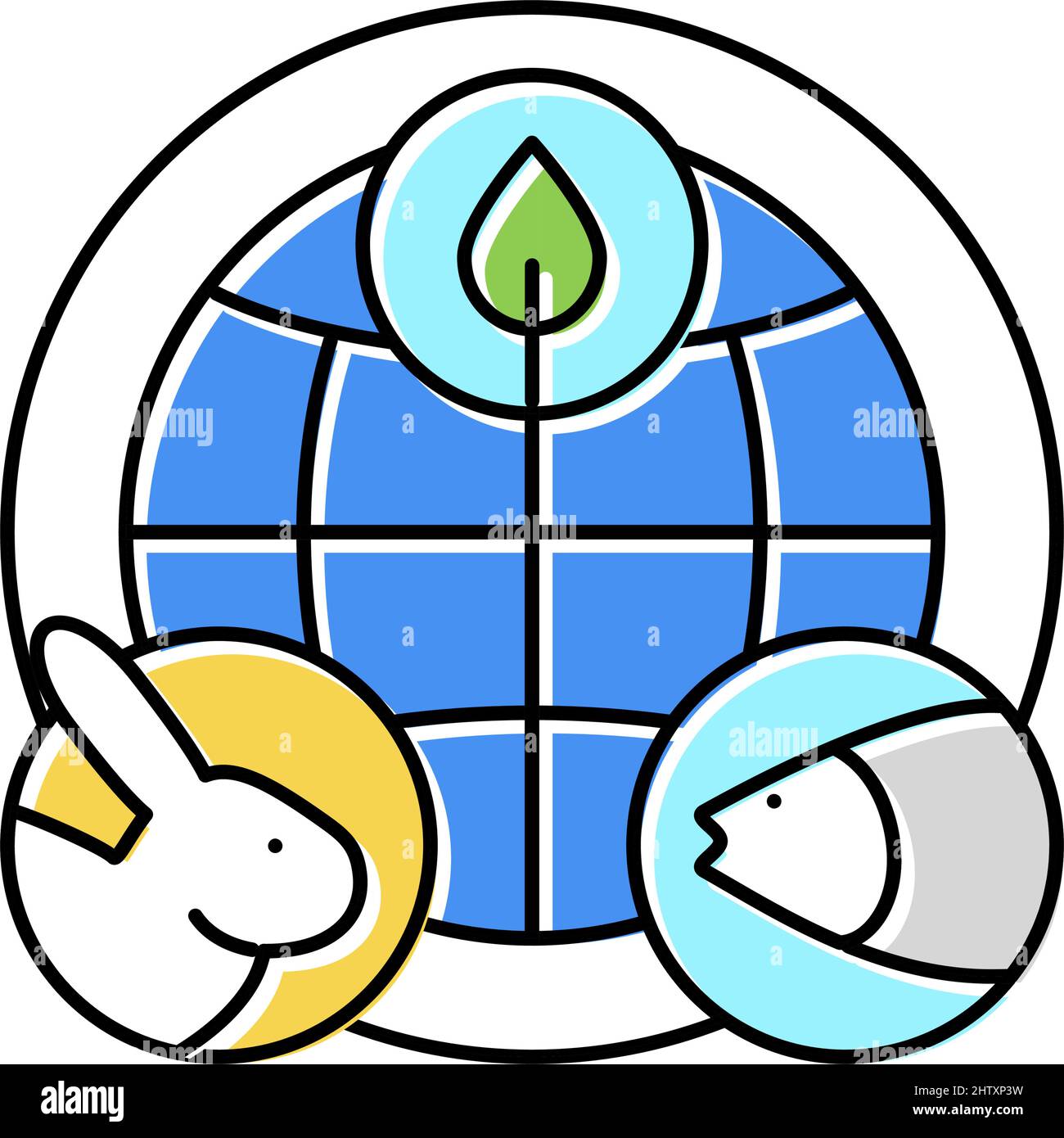 community ecology color icon vector illustration Stock Vector Image ...