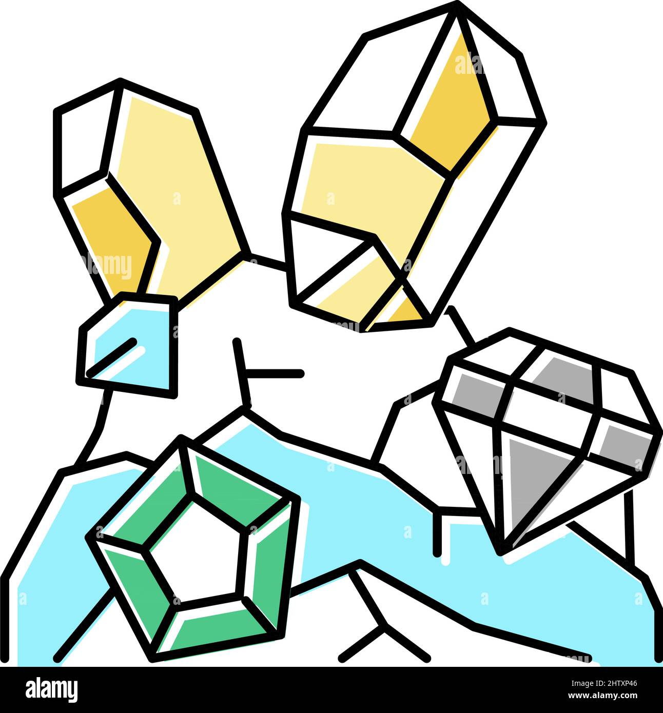 strategy game treasure color icon vector illustration Stock Vector ...