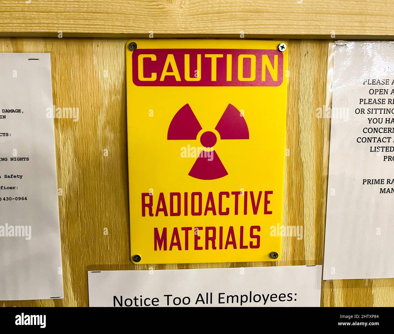 Radioactive materials board hi-res stock photography and images - Alamy