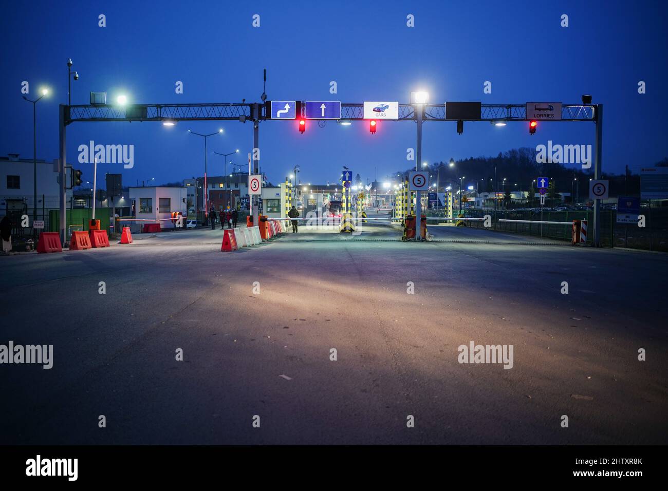 Medyka, Poland. 03rd Mar, 2022. The Ukrainian-Polish border in Medyka ...