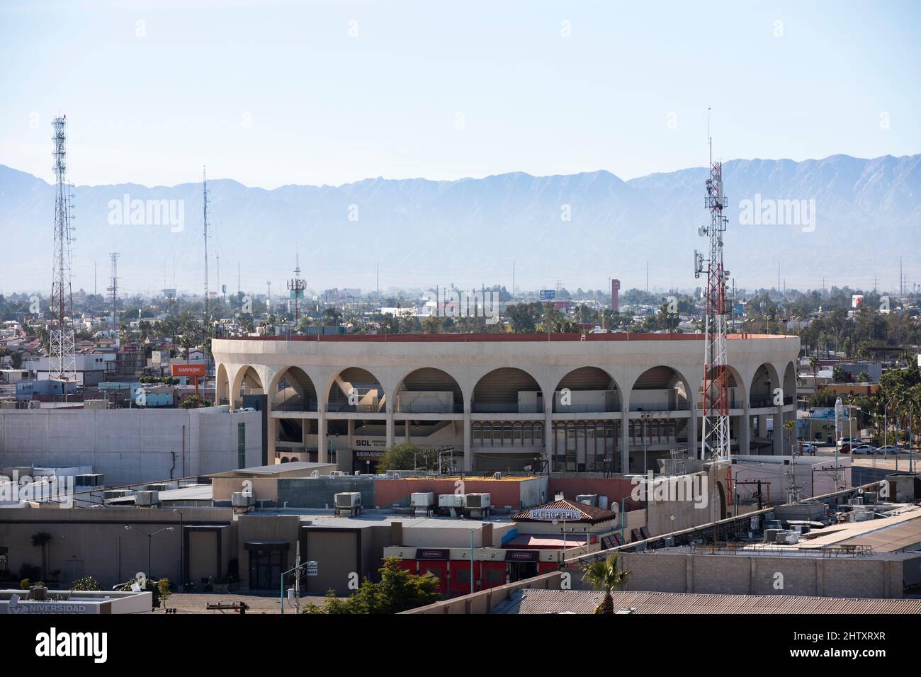 Mexicali, Baja California, Mexico - January 2, 2021: View of the ...