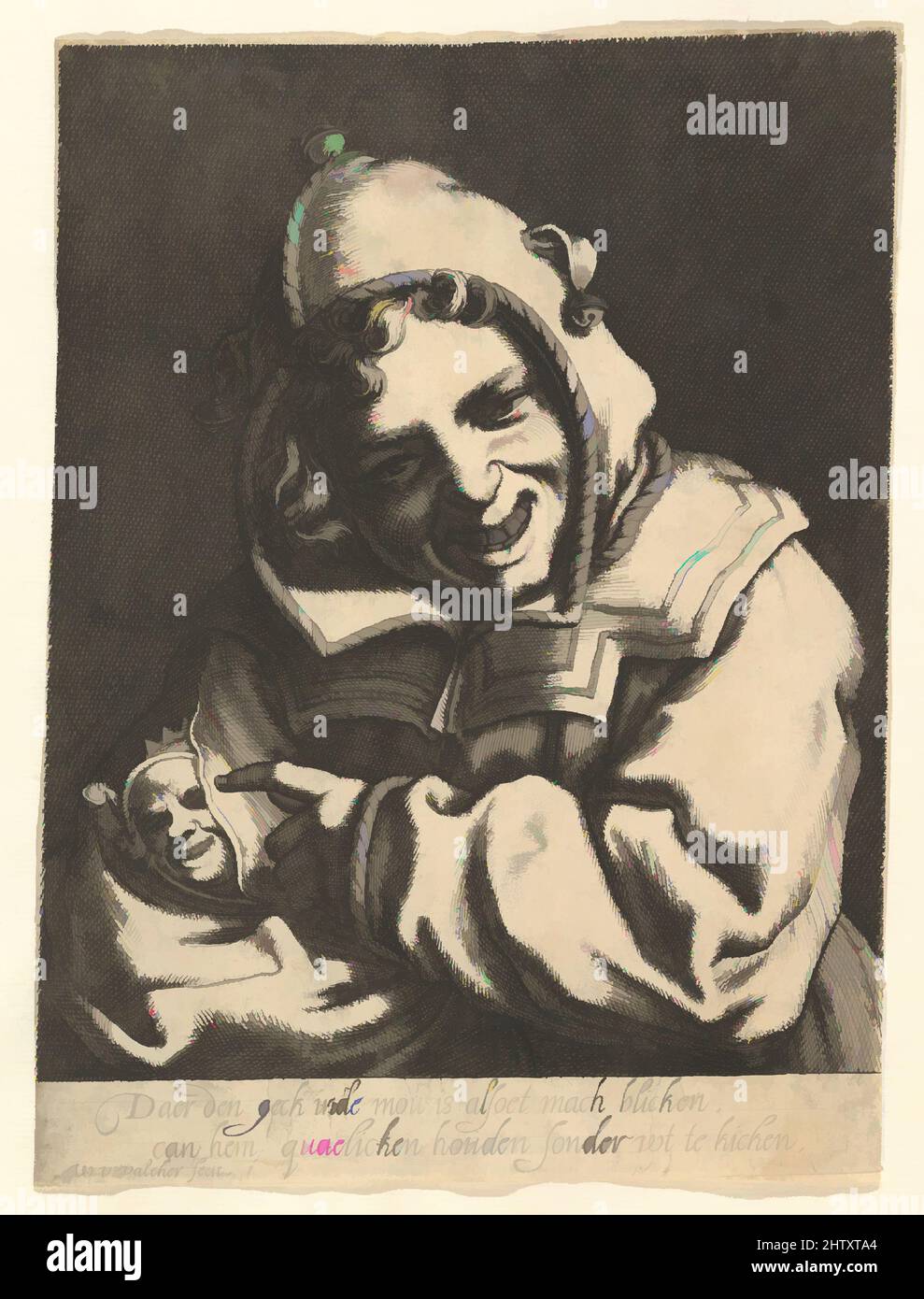 Art inspired by Laughing Fool, ca. 1612, Etching and engraving, sheet ...