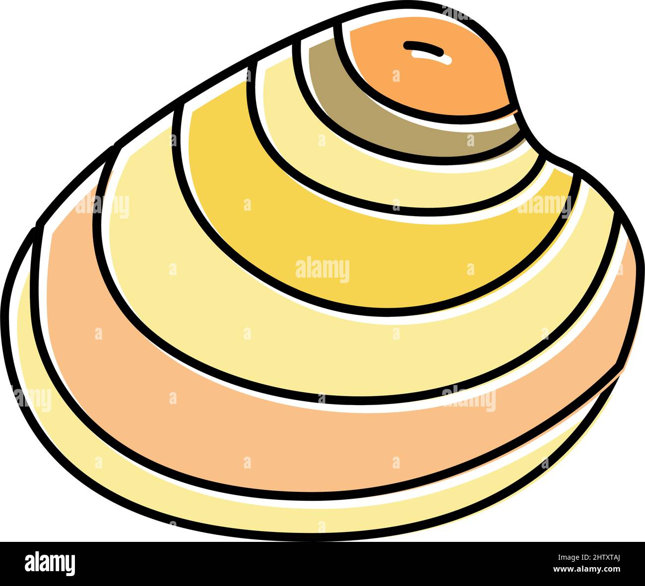 hard-shell atlantic clam color icon vector illustration Stock Vector ...
