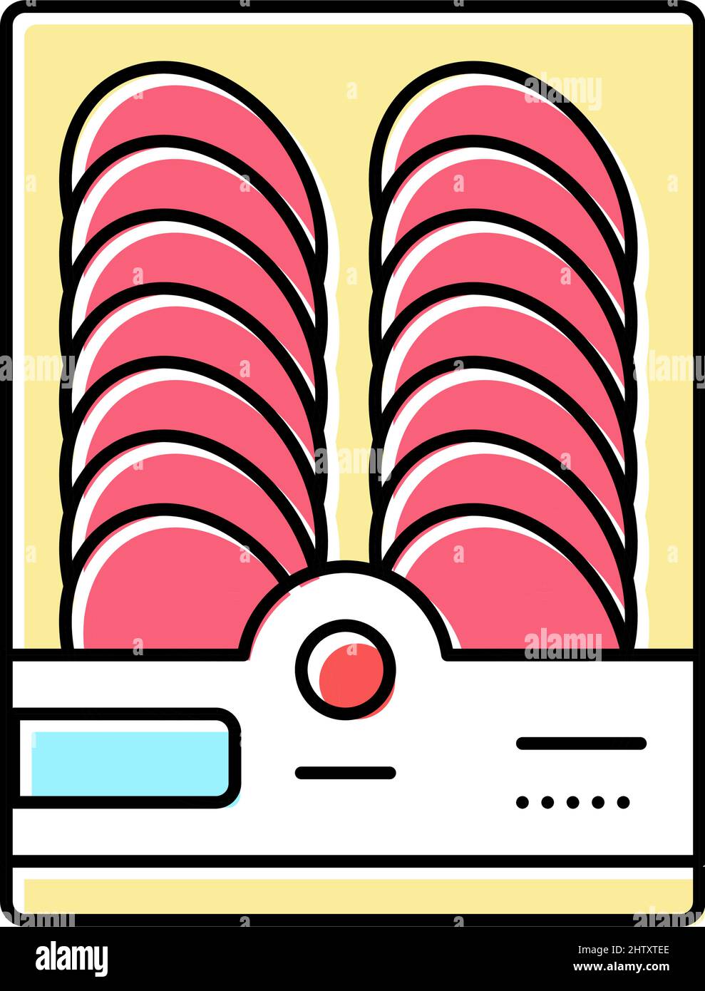 cut meat product package color icon vector illustration Stock Vector ...