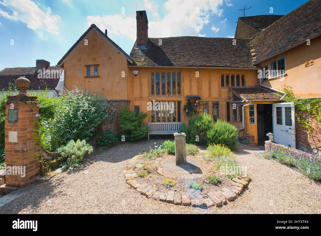 Little Hall Museum in Lavenham, Garden, Suffolk, England, United ...
