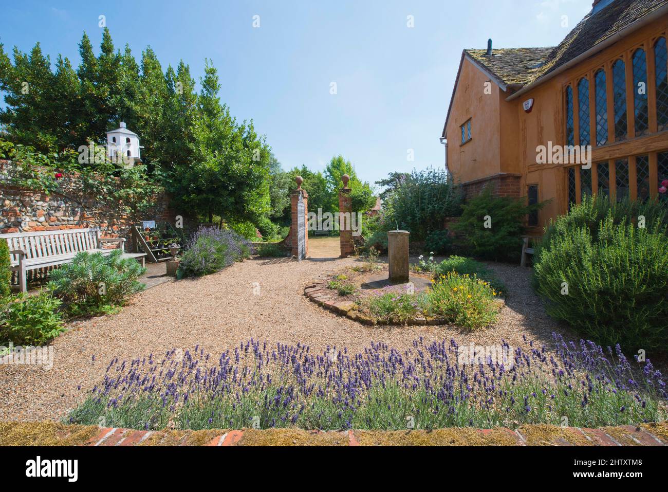 Little Hall Museum in Lavenham, Garden, Suffolk, England, United ...