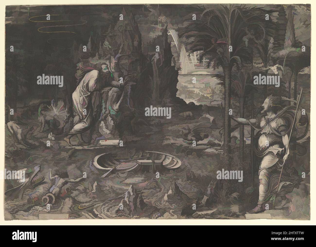 Art inspired by Allegory of Life, 1561, Engraving, sheet: 14 15/16 x 21 ...