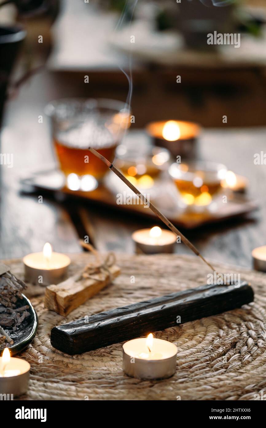 Burning Aroma Stick Incense Relaxing Stress Relief Meditation Smoke
