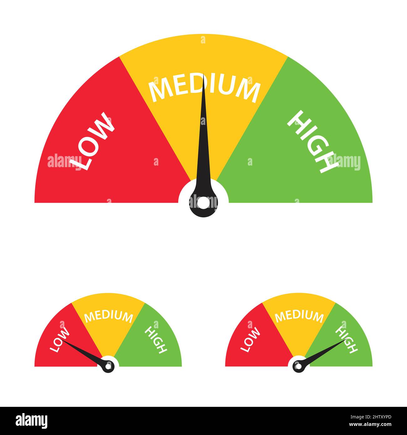 High Medium Low Icons 551 High Medium Low Icon High Res Illustrations