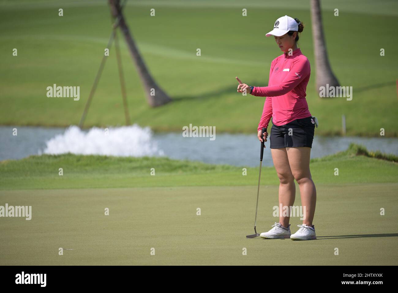 Singapore. 3rd Mar, 2022. Lin Xiyu of China competes on the first day ...