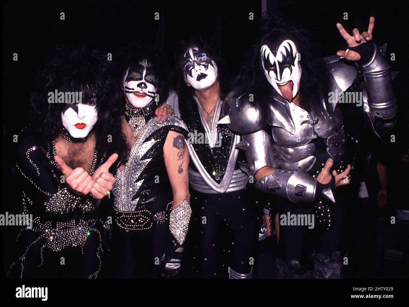 KISS backstage at the 38th Annual Grammy Awards at the Shrine ...