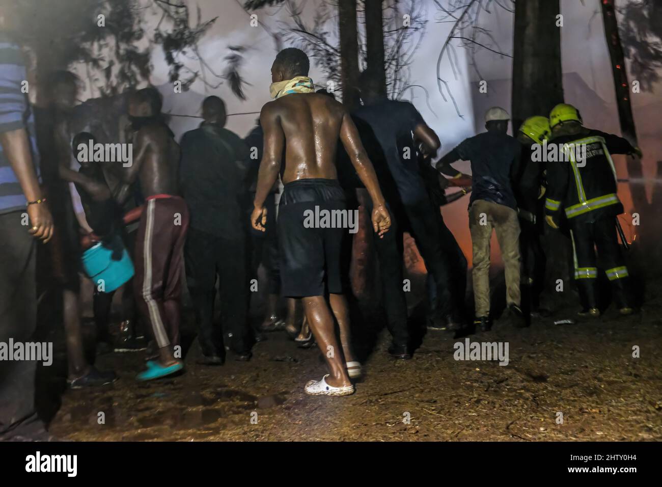 Nairobi, Kenya. 01st Mar, 2022. Residents and a team from Nairobi City ...