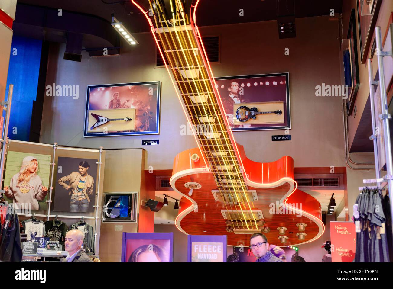 Hard Rock Cafe, Midtown Manhattan, New York City, New York, USA Stock ...