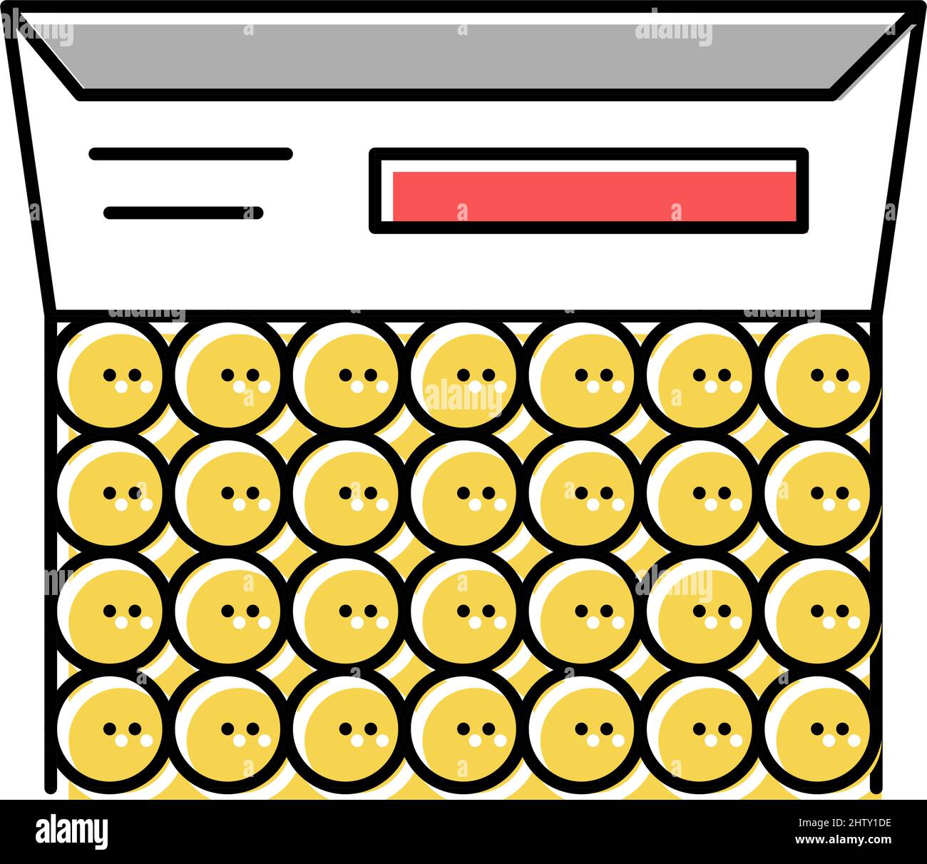 bullet box color icon vector illustration Stock Vector Image & Art - Alamy