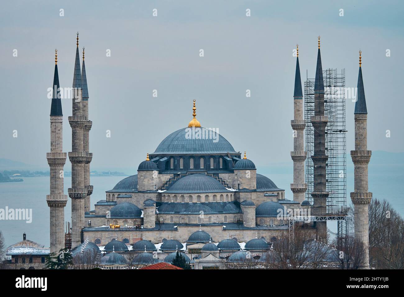drone view of the grand mosque in istanbul Stock Photo - Alamy