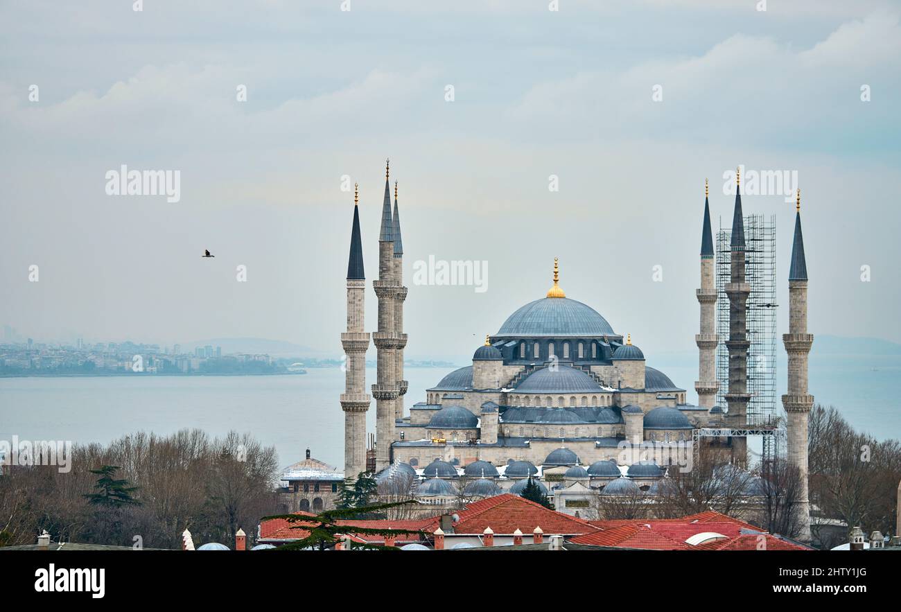 drone view of the grand mosque in istanbul Stock Photo - Alamy