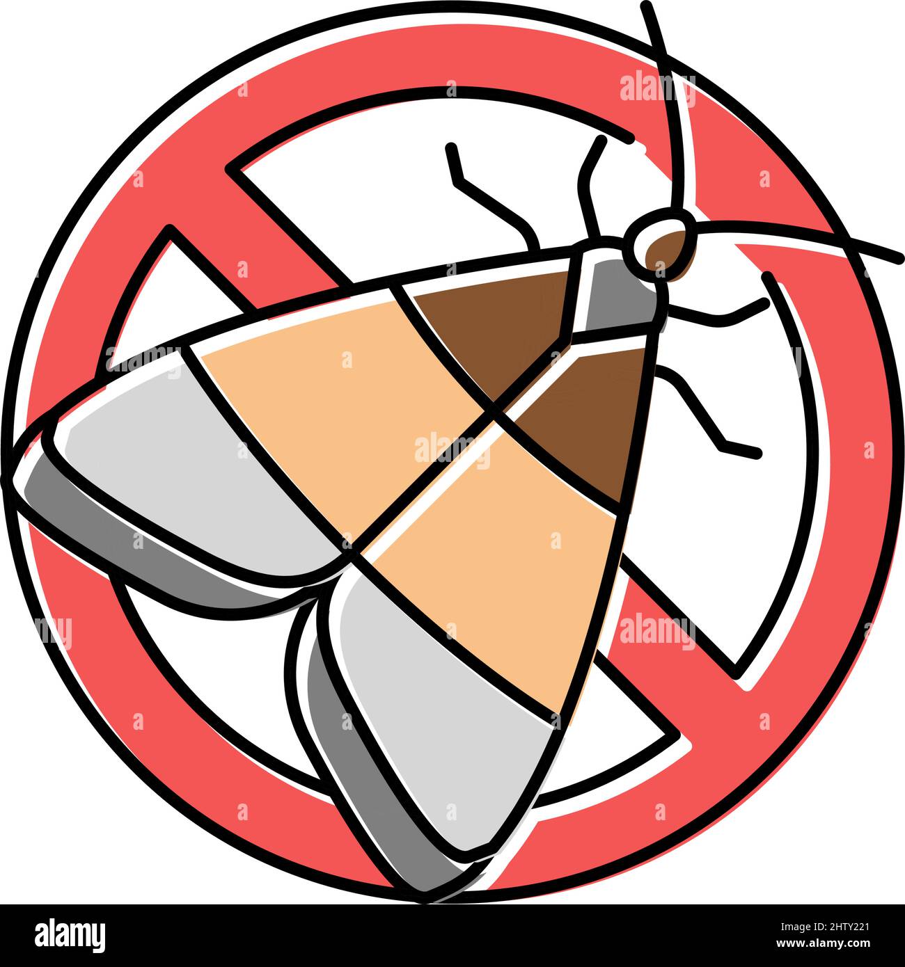 moth control color icon vector illustration Stock Vector Image & Art ...