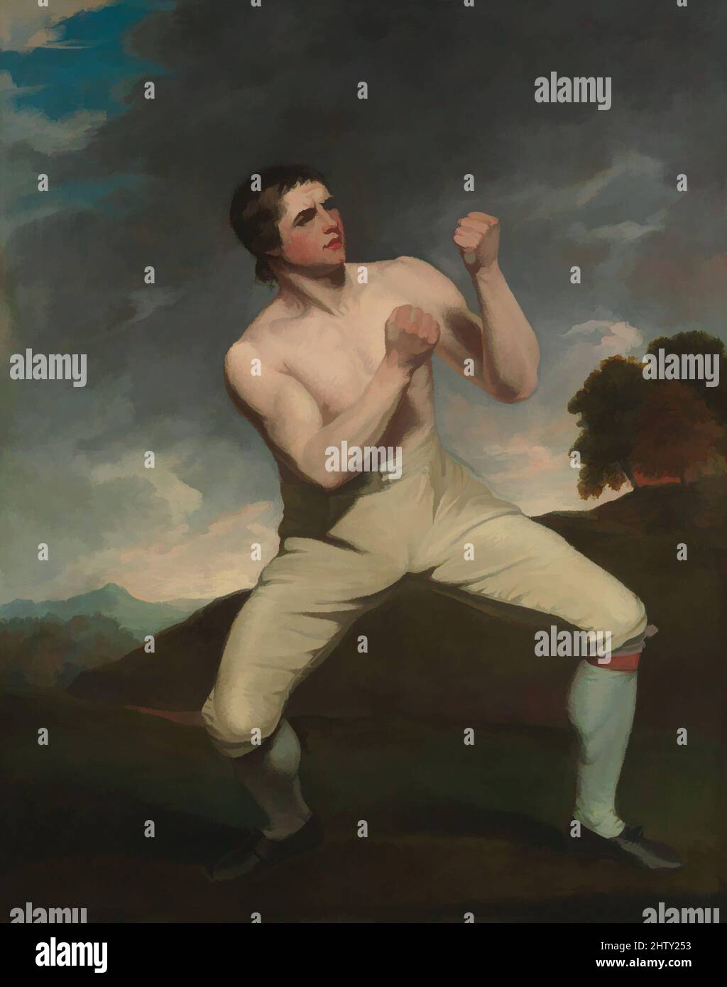 Art inspired by Richard Humphreys, the Boxer, Oil on canvas, 55 3/4 x ...