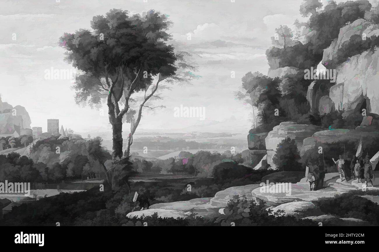 Art inspired by David at the Cave of Adullam, Oil on canvas, 45 3/4 x ...