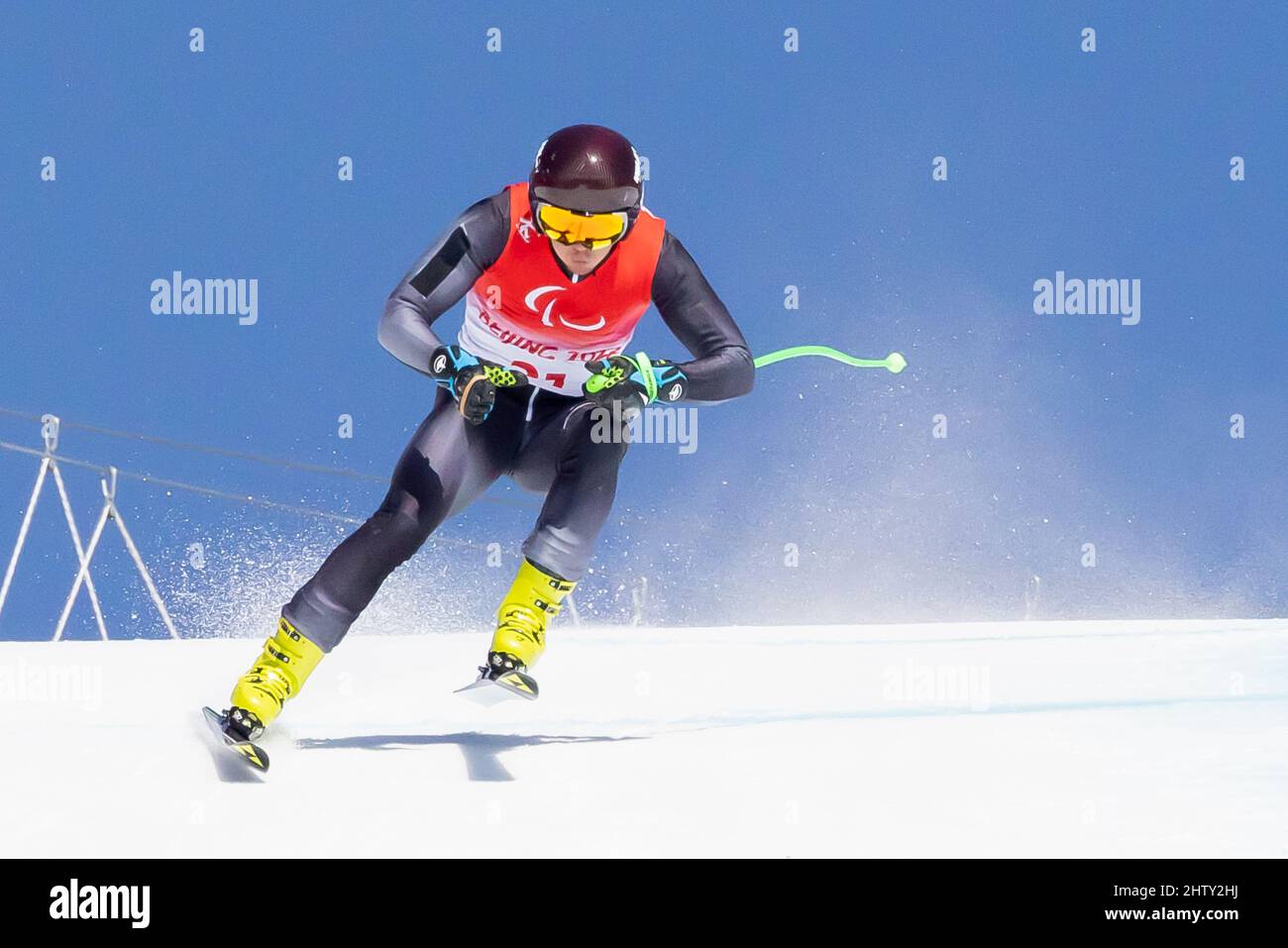 Peking, China. 03rd Mar, 2022. Paralympics, Para Alpine Skiing, Men ...