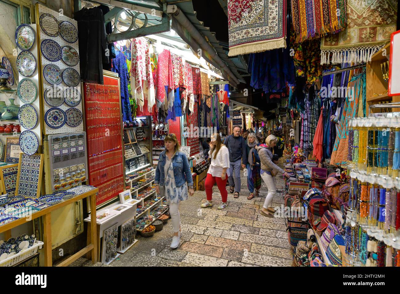 Souvenir shops, Bazaar, Old City, Jerusalem, Israel Stock Photo - Alamy