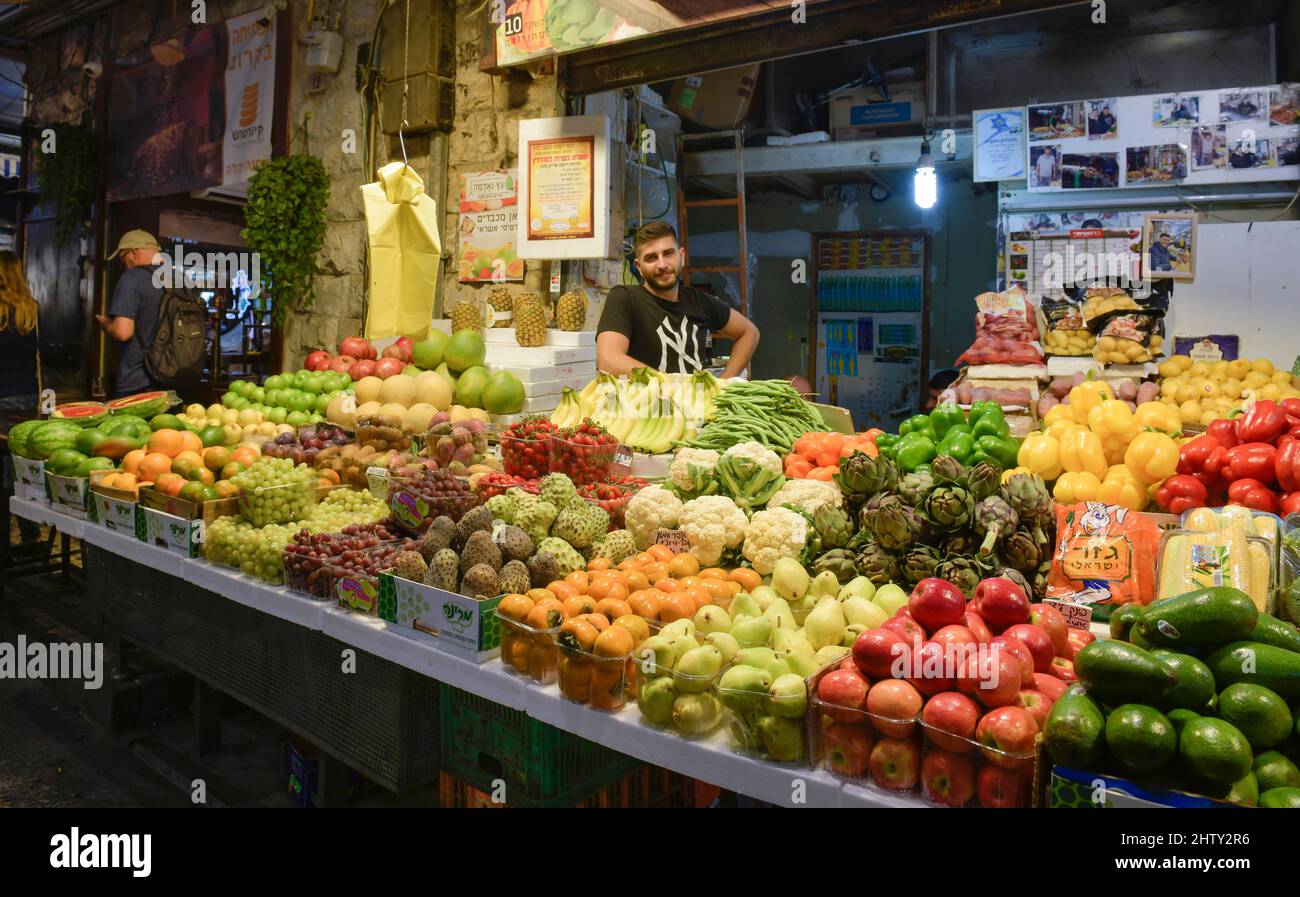 Fruit and Fruits, Mahane Yehuda Market, Jerusalem, Israel Stock Photo ...