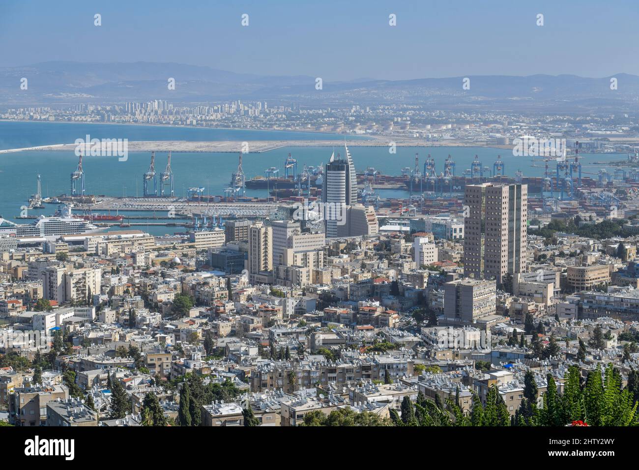 Cityscape, Panorama, Haifa, Israel Stock Photo - Alamy
