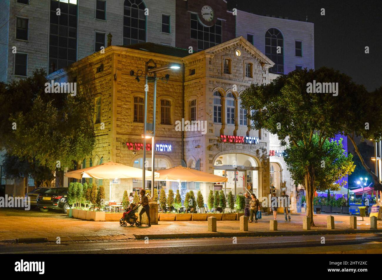 Haifa night life hi-res stock photography and images - Alamy