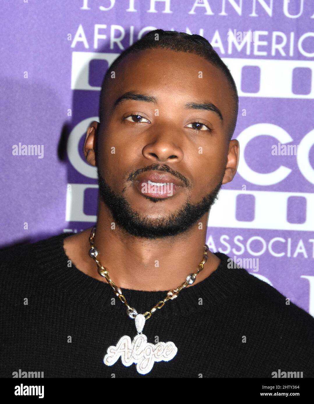 Los Angeles, California, USA. 2nd Mar, 2022. Actor/singer Algee Smith ...