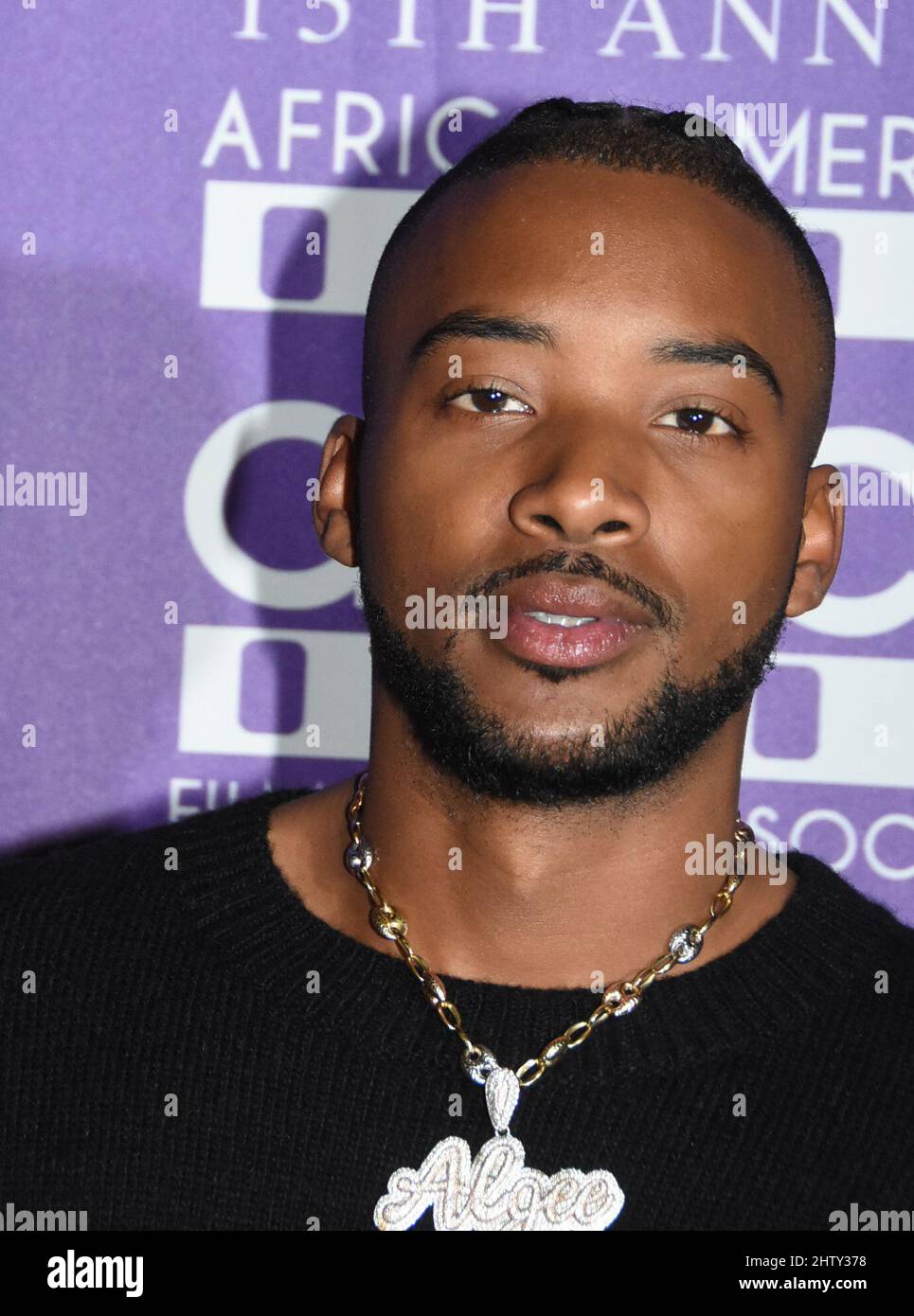 Los Angeles, California, USA. 2nd Mar, 2022. Actor/singer Algee Smith ...