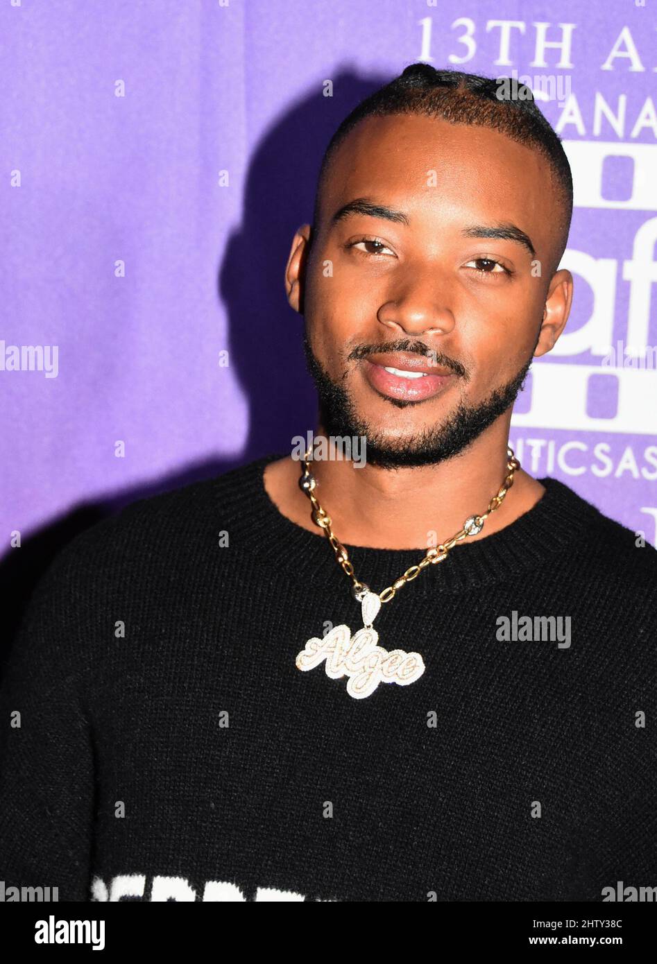 Los Angeles, California, USA. 2nd Mar, 2022. Actor/singer Algee Smith ...