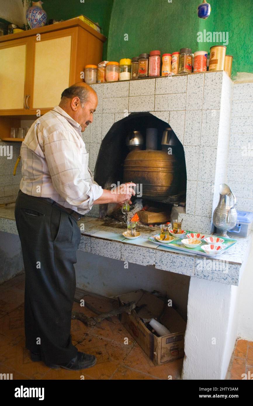 Samovar in tea room, Lycia, Turkey Stock Photo - Alamy