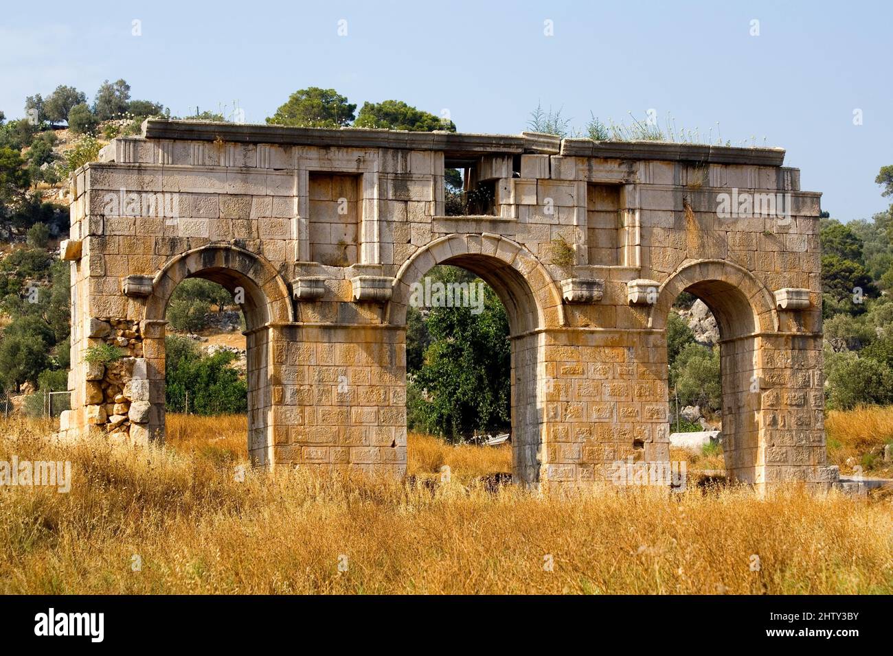 Patara, Triumphal Arch of Metius-Modestus, Lycia, Turkey Stock Photo ...