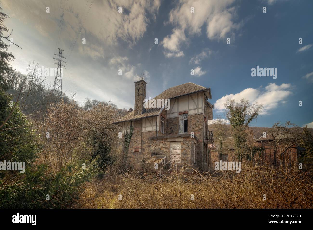 Lost Place, exterior view, Villa Minus, Liege, Belgium Stock Photo - Alamy