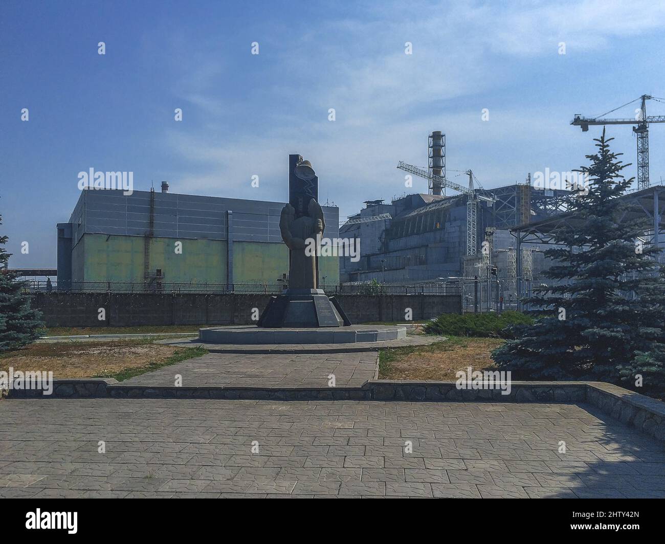 Chernobyl nuclear power plant, Chernobyl exclusion zone, Ukraine Stock ...