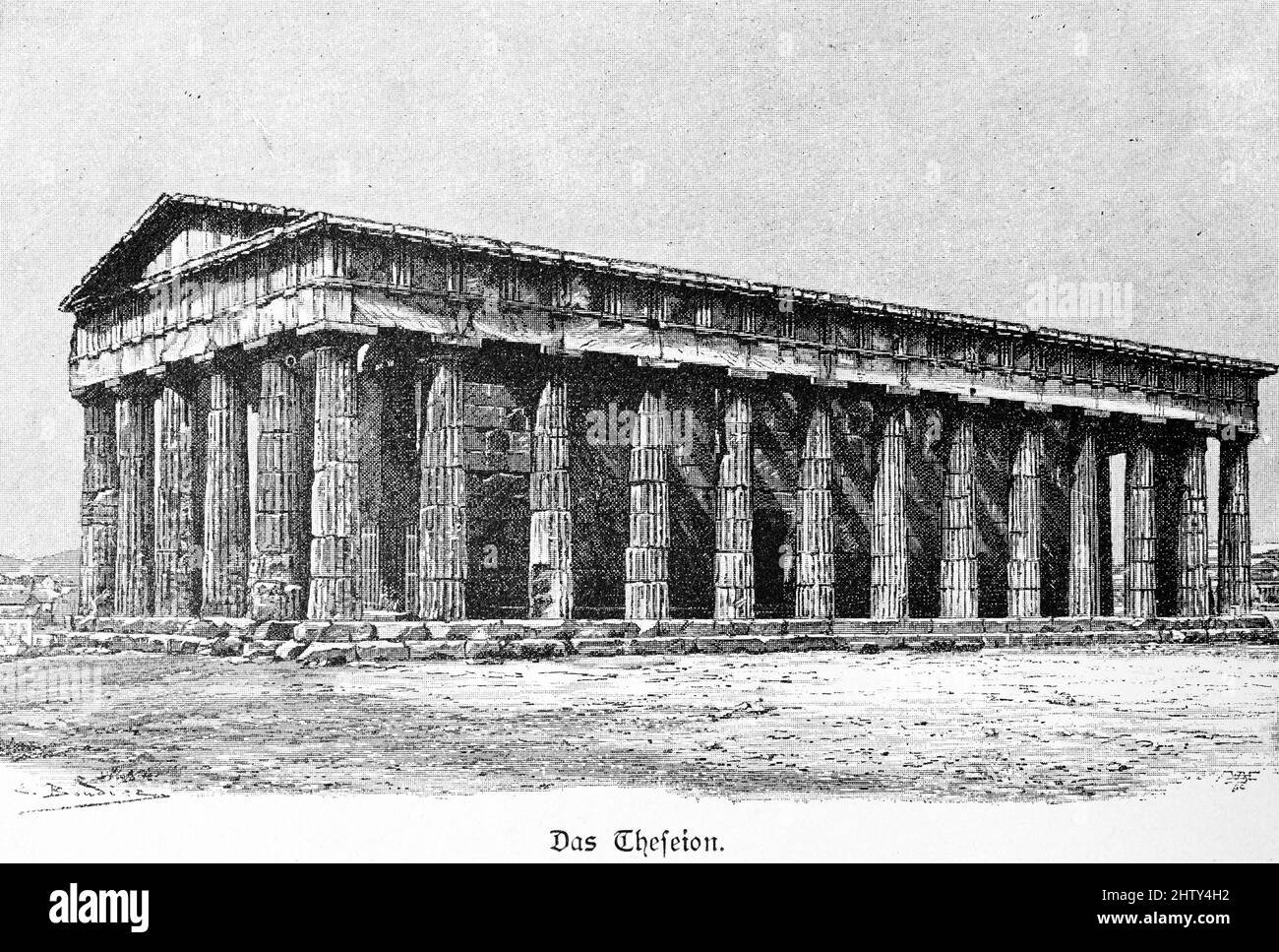 Theseion, Temple of Hephaestus, Doric, columns, antiquity, historical ...